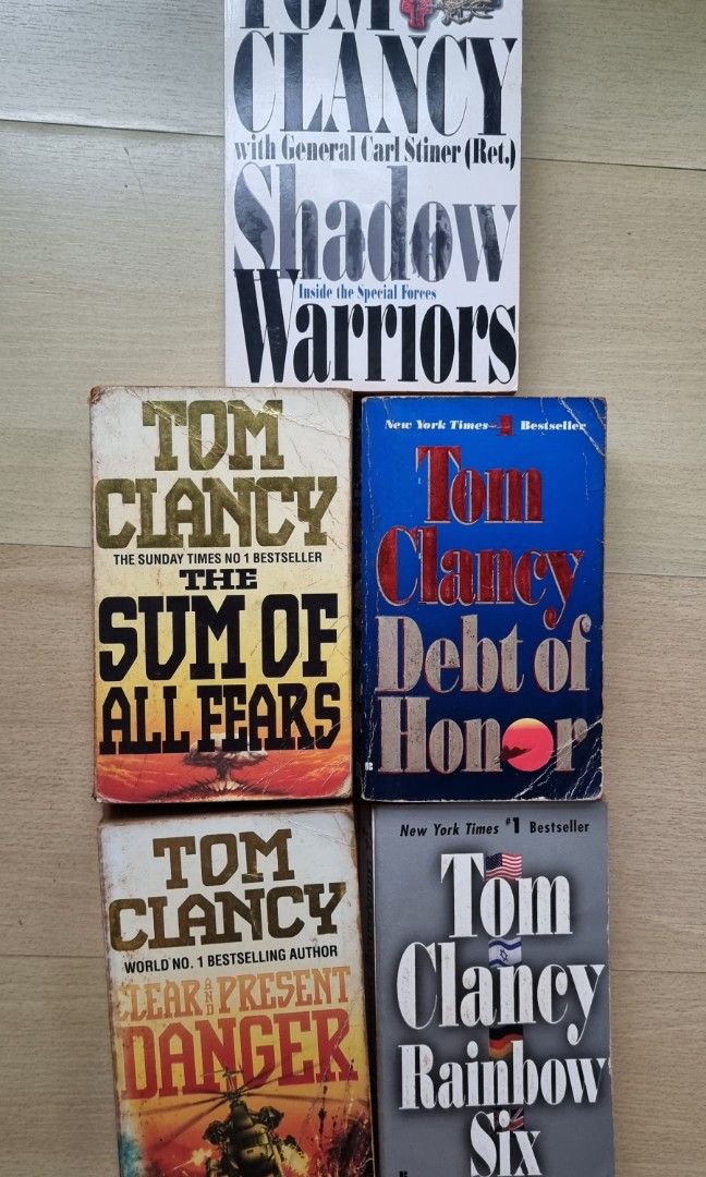 Tom Clancy novels, Hobbies & Toys, Books & Magazines, Fiction & Non ...