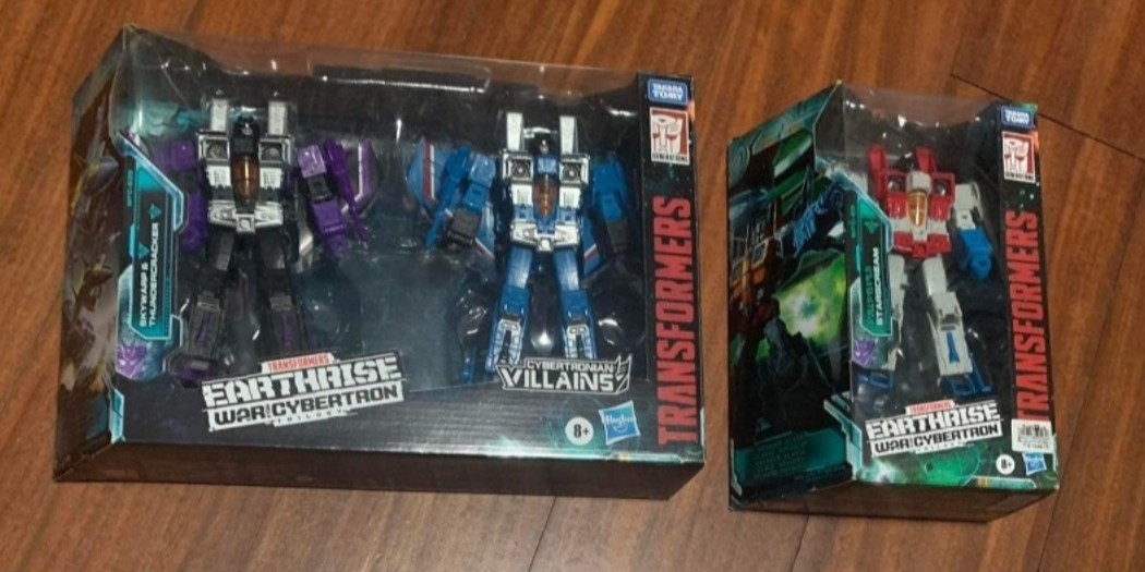 Transformers Earthrise ER STARSCREAM SKYWARP THUNDERCRACKER SEEKERS SET ...