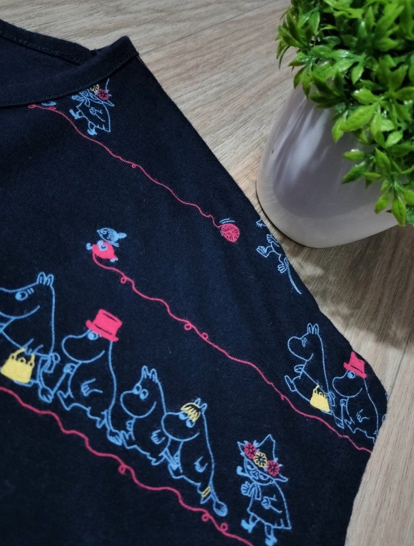 Uniqlo UT Moomin Navy Blue Top, Women's Fashion, Tops, Shirts on Carousell