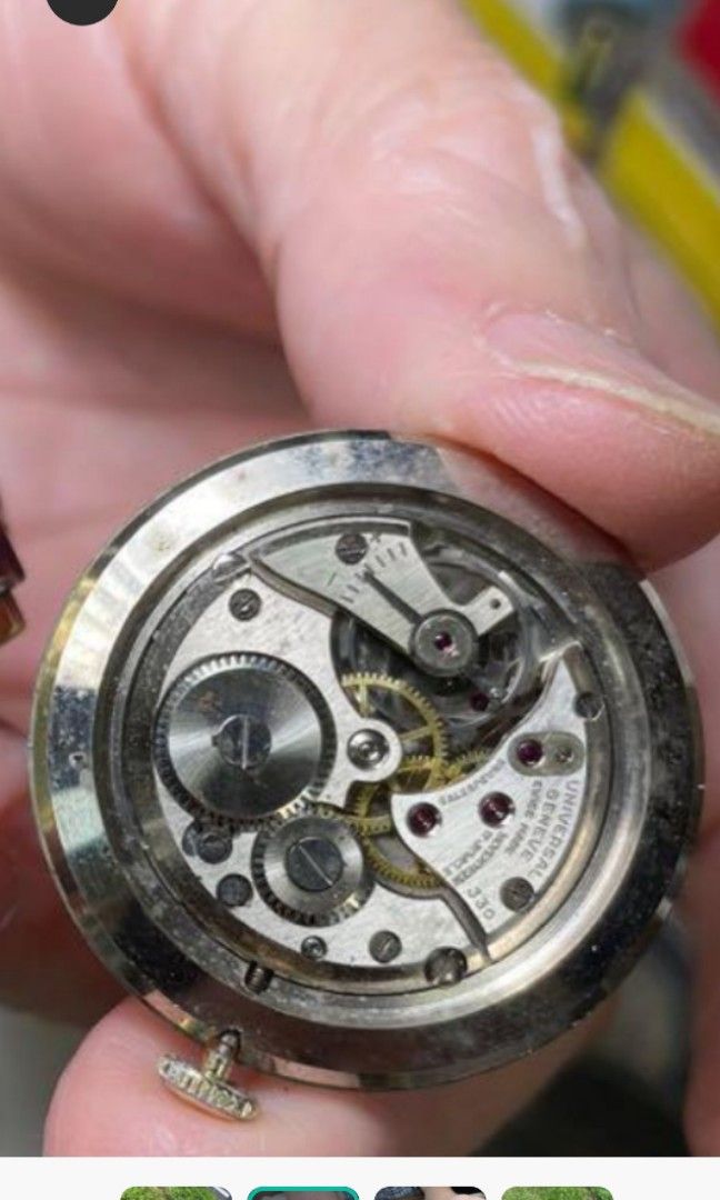 Universal Geneva solid 18k gold cheapest 18k, Luxury, Watches on Carousell