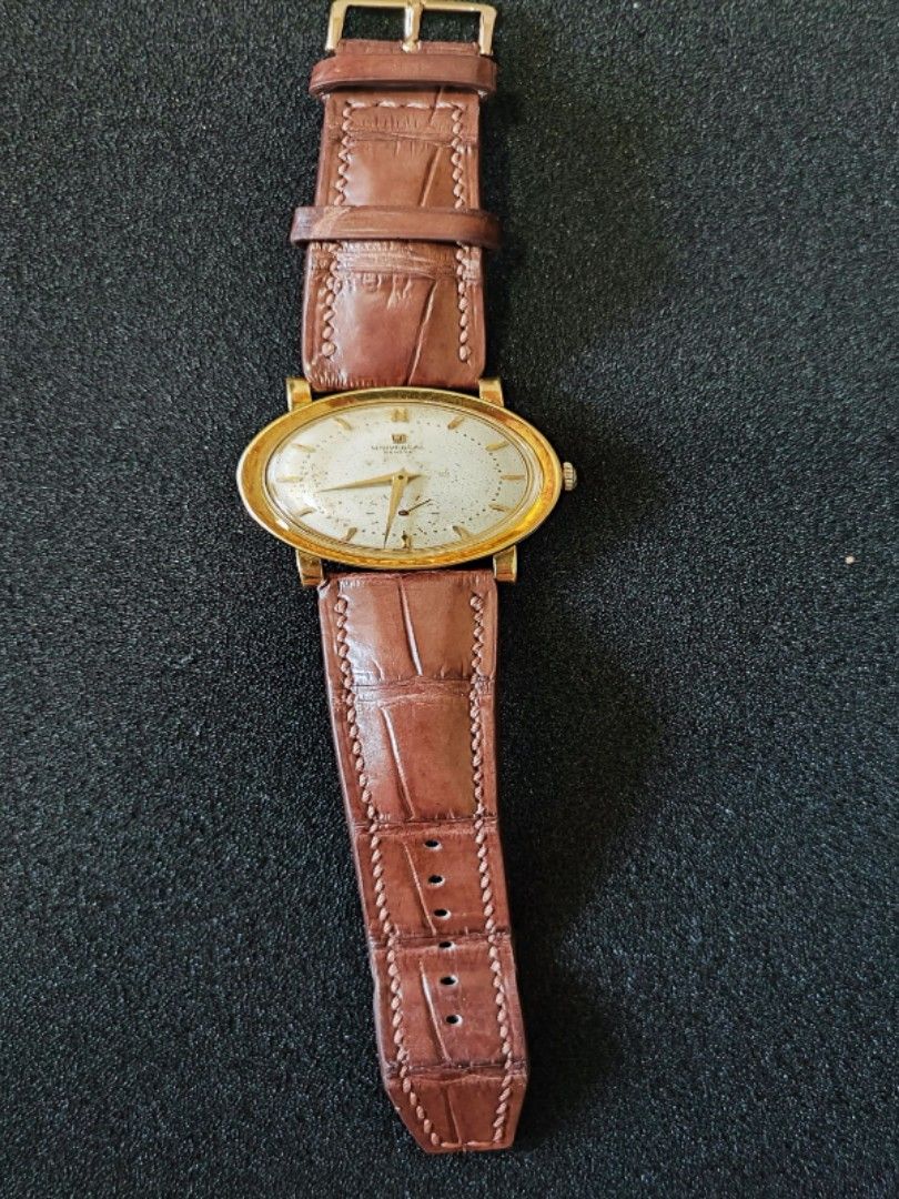Universal Geneva solid 18k gold cheapest 18k, Luxury, Watches on Carousell