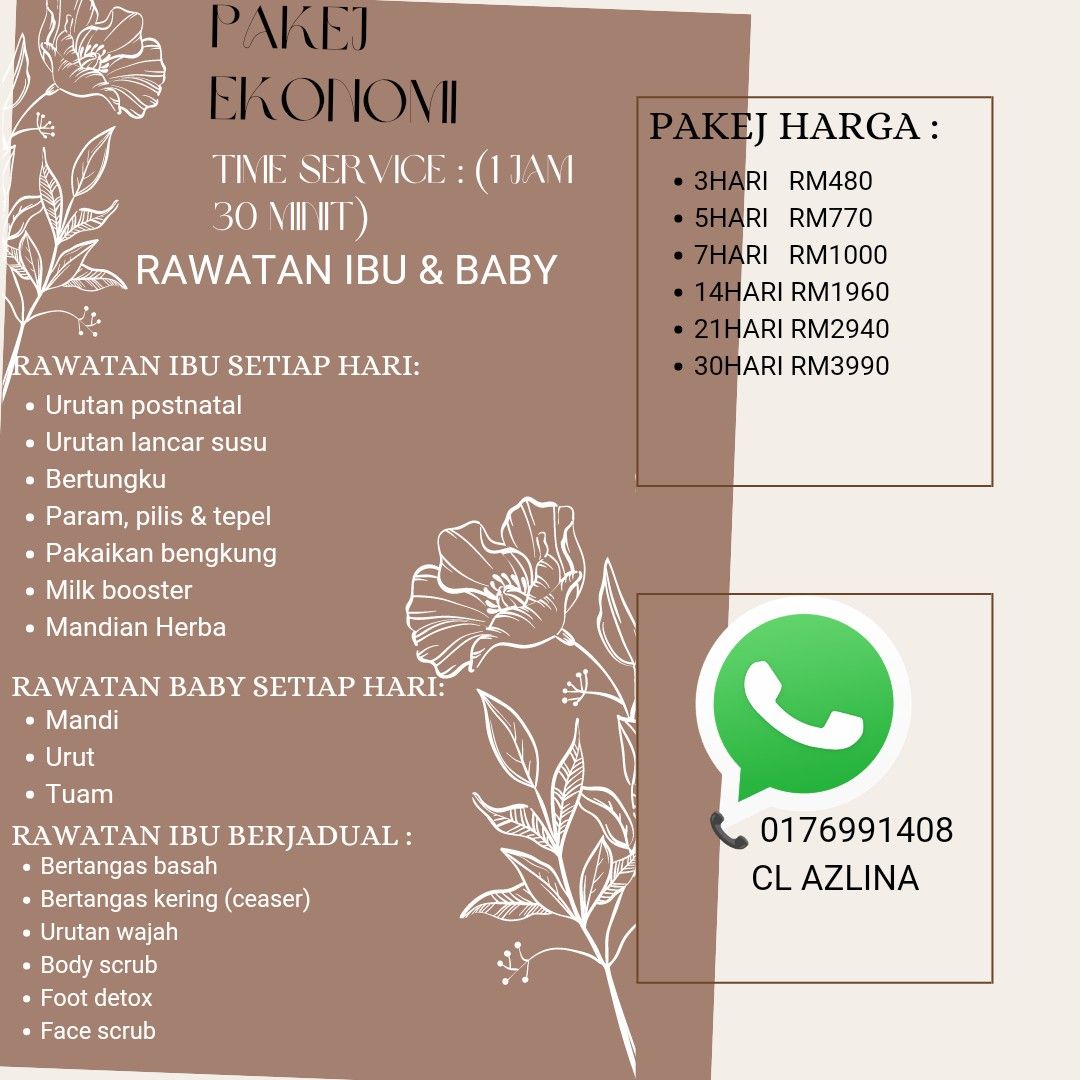 Urutan tradisi massage pakej pantang, Beauty & Personal Care, Bath & Body, Body Care on Carousell
