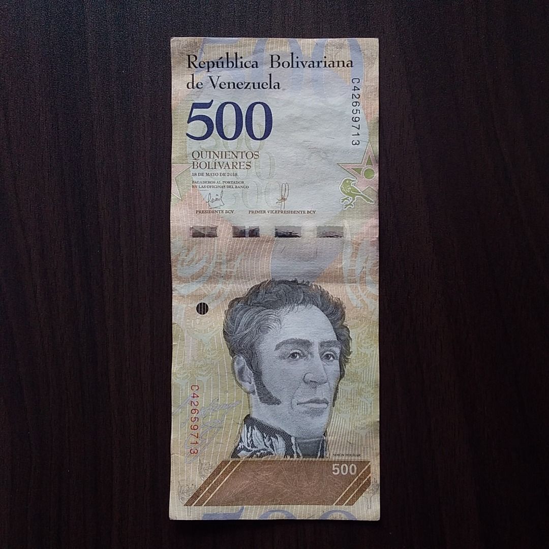 Venezuela 500 Bolivares (2018) banknote, Hobbies & Toys, Memorabilia ...