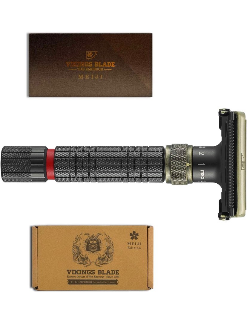 Vikings Blade Safety Razor “The Emperor” MEIJI, Beauty & Personal Care ...