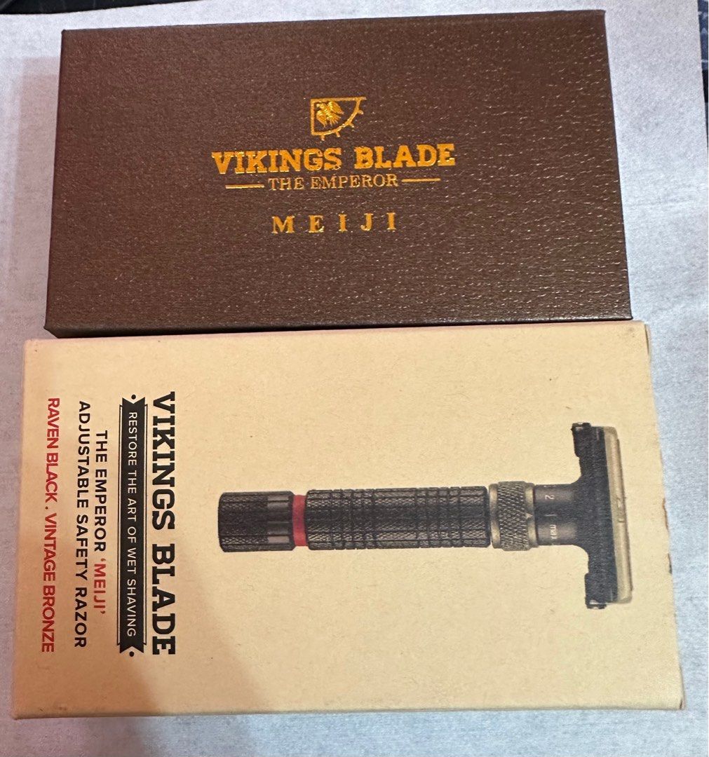 Vikings Blade Safety Razor “The Emperor” MEIJI, Beauty & Personal Care ...