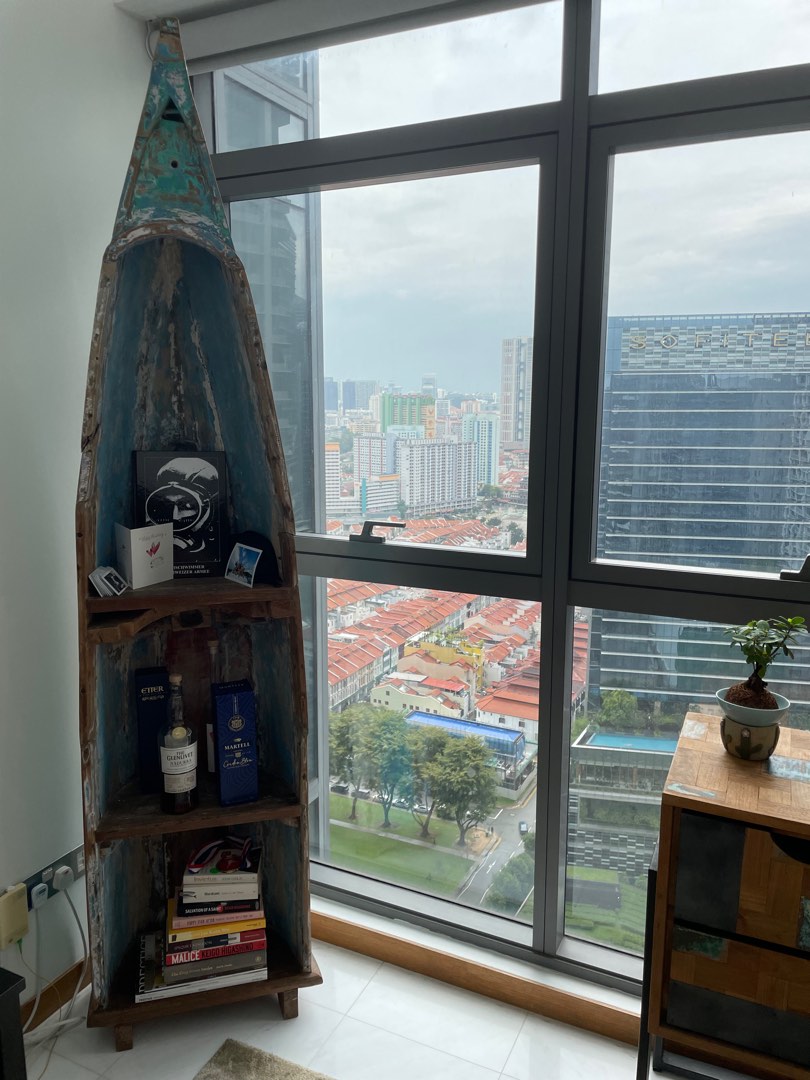 Vintage Balinese boat display stand, Furniture & Home Living, Furniture ...