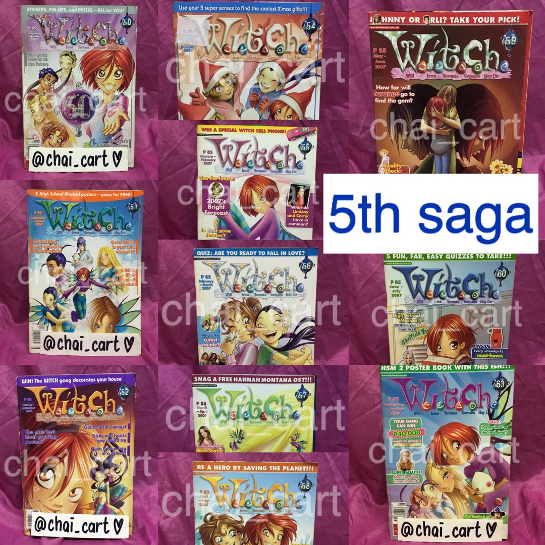 W. I. T. C. H. magazine witch comics (issue 50-60), Hobbies & Toys ...