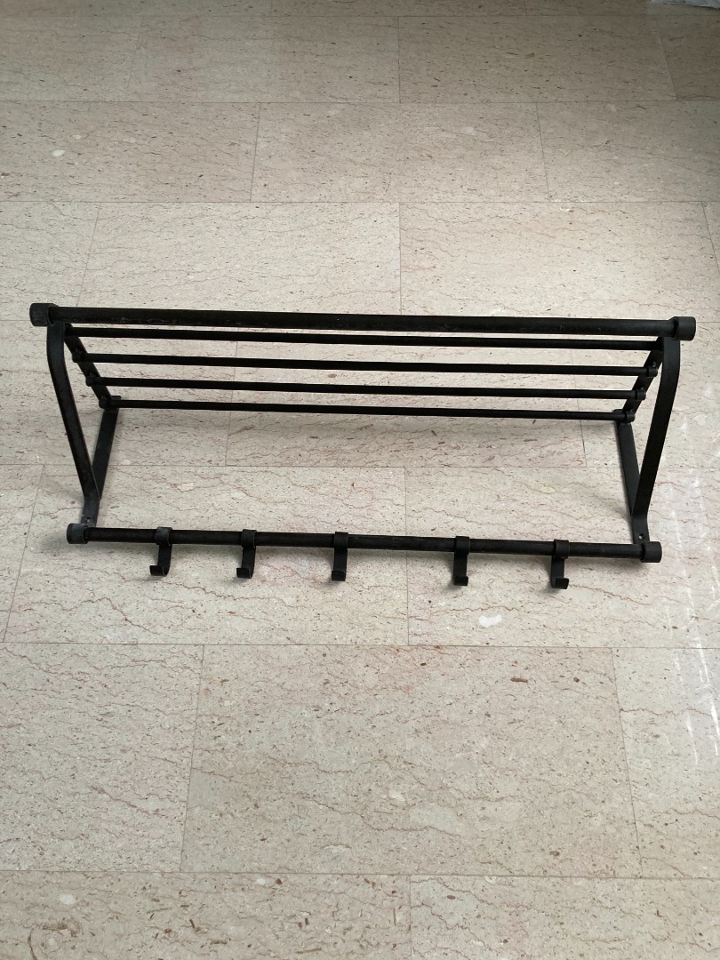 Ikea Wall mounted Shelfing rack with hooks, Furniture & Home Living ...