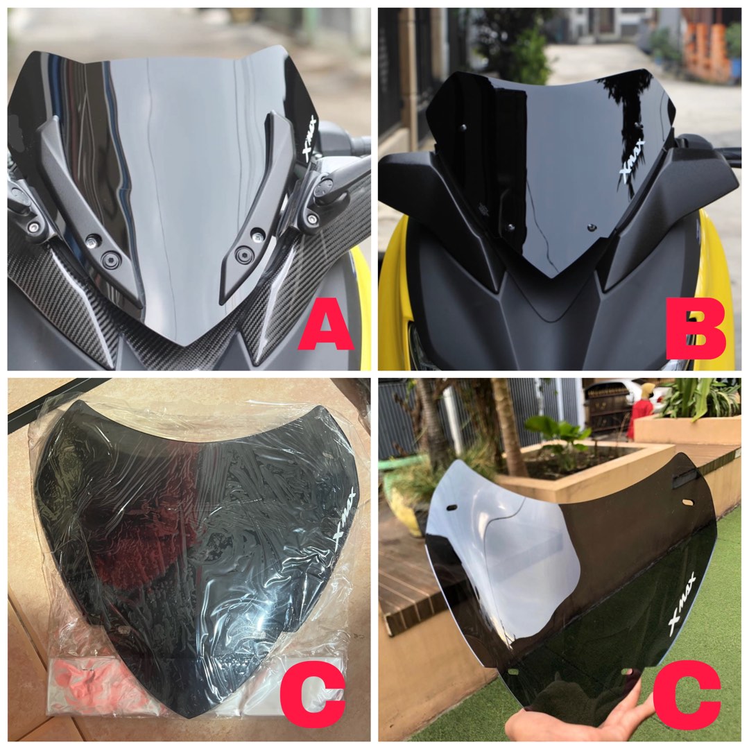Xmax sport windshield, Motorcycles, Motorcycle Accessories on Carousell