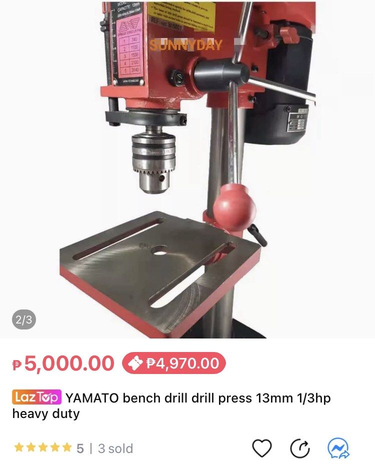 Yamato Drill press almost brand new., Commercial & Industrial, Construction Tools & Equipment on ...