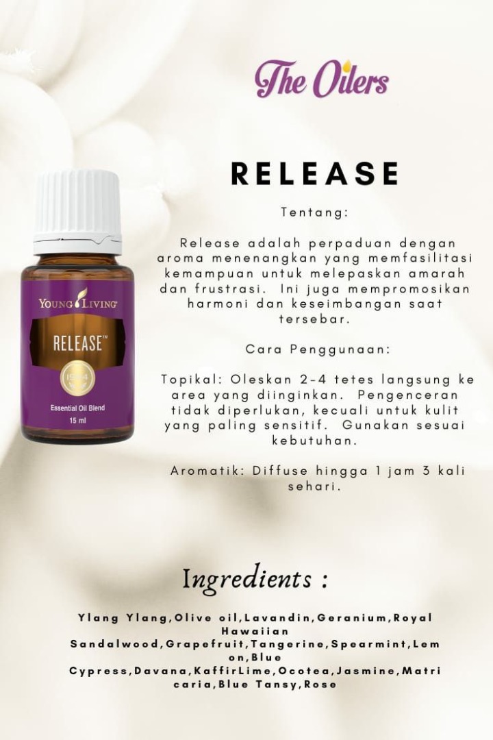 young living release 15ml, 傢俬＆家居, 家居香薰 - Carousell