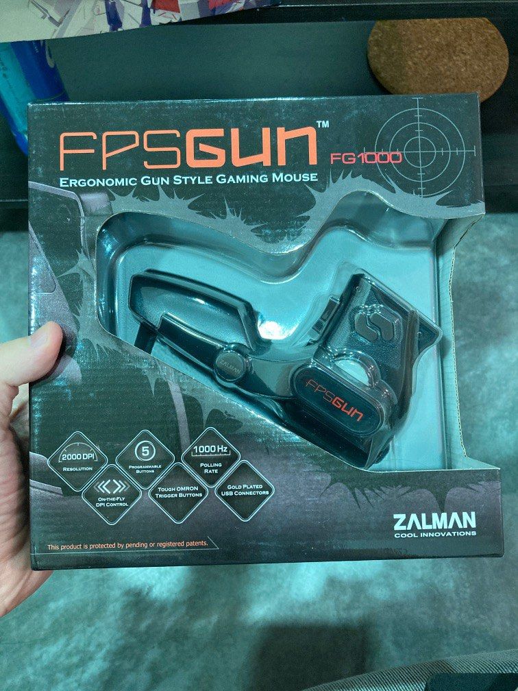 Zalman FG1000 FPS Ergonomic Gun Style Gaming Mouse, Computers & Tech ...