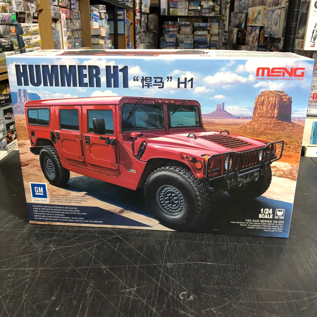 1/24 Meng Hummer H1 Model Kit, Hobbies & Toys, Toys & Games on Carousell
