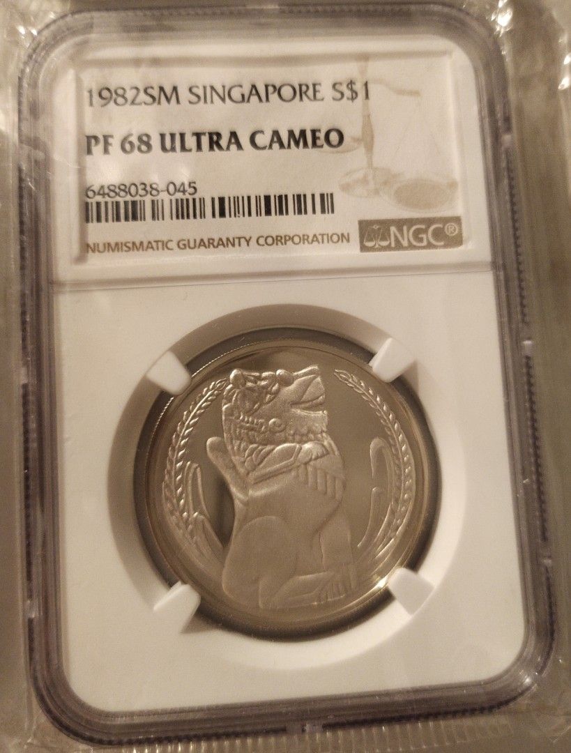 1976 - 1980, Singapore Mint $1 Merlion Sterling Silver Proof Coins - Set of 5, Hobbies & Toys ...