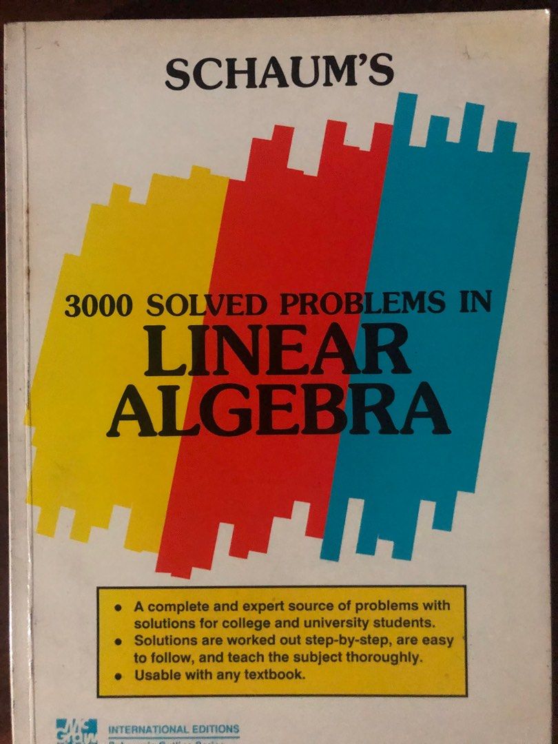 3000 Solved Problems in Linear Algebra by Seymour Lipschutz, Hobbies ...