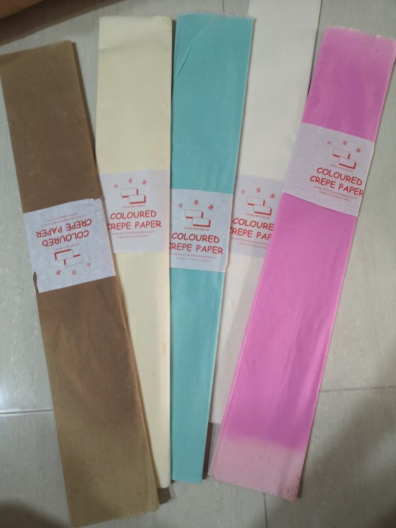40 cents crepe paper wrapper art teacher school students, Hobbies ...