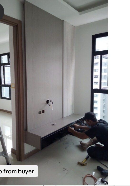 5ft tv console with fluted panel, Furniture & Home Living, Furniture ...