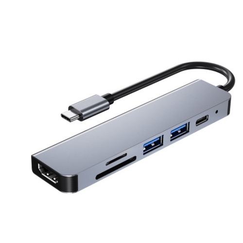 6 in 1 Type C to HDMI Adat USB Multi USB Splitter USB C Hub Converter ...