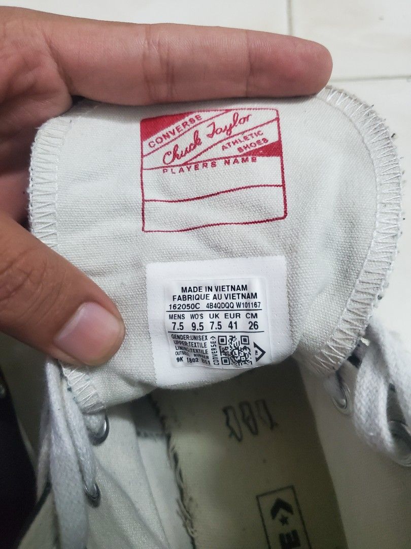 7.5UK Converse Black Label, Men's Fashion, Footwear, Sneakers on Carousell