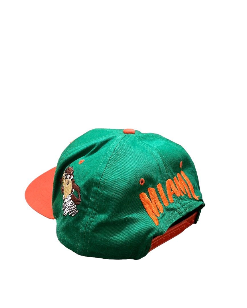 90's Miami Hurricanes X Looney Tunes (Taz) Blockheads snapback by drew ...