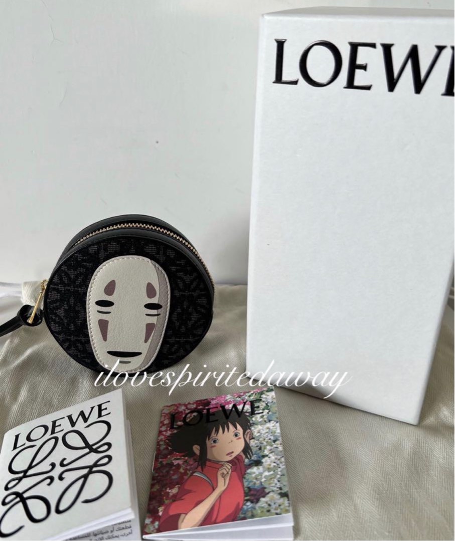 現貨全新 禮物首選 超絕版 Loewe Spirited Away 千與千尋 無臉男餅乾掛包 Kaonashi Cookie Bag, 名牌 ...
