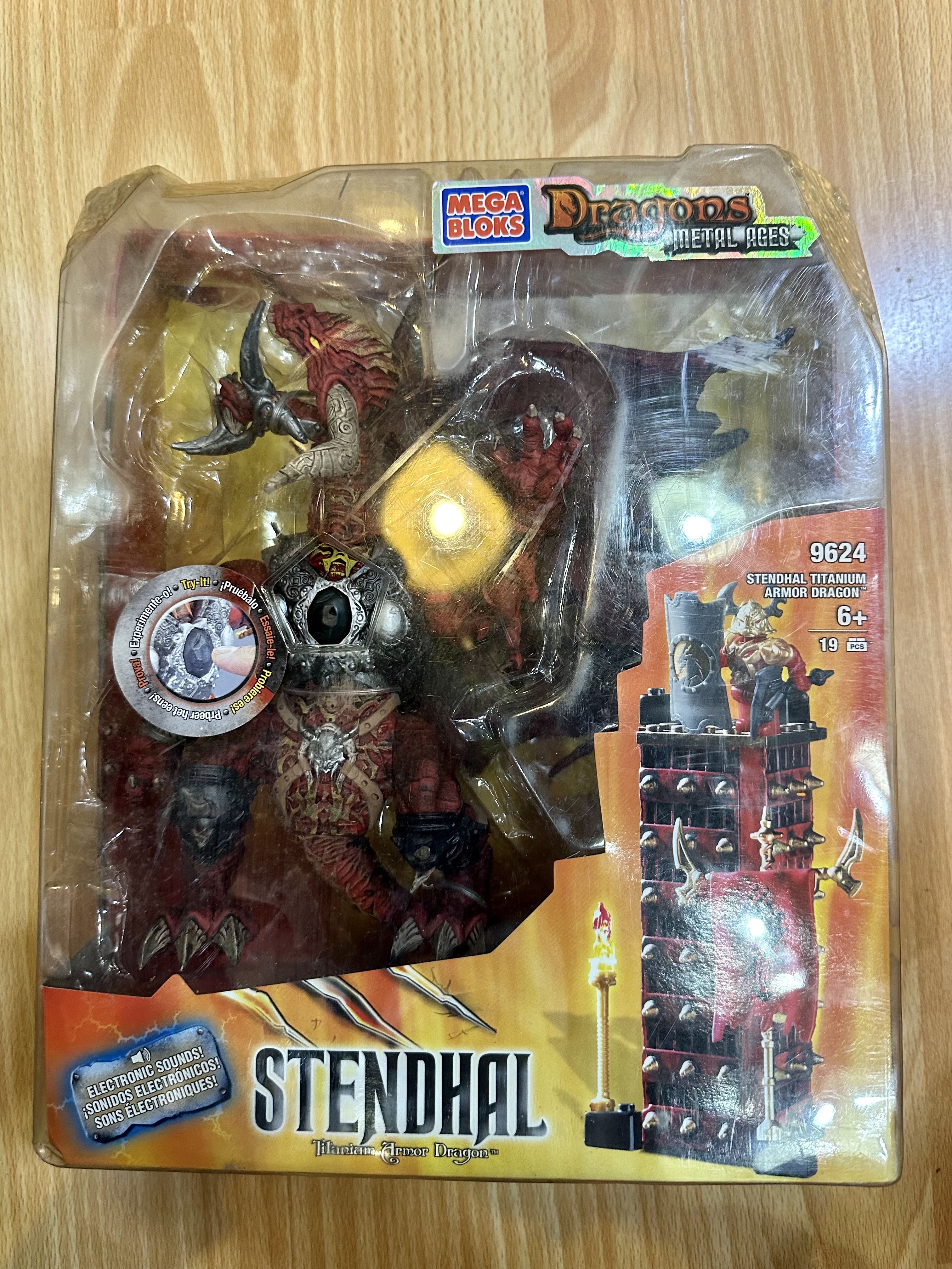 MEGA BLOKS Dragons Metal Ages STENDHAL Titanium Armor Dragon Spawn 龍騎士 ...