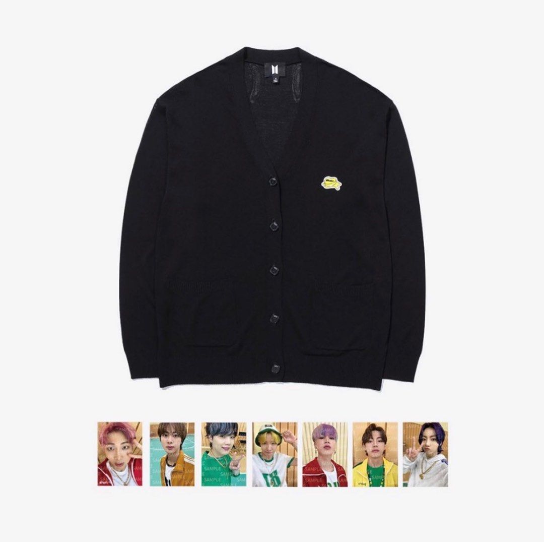 BTS butter merch cardigan ( jin seokjin yoongi suga hoseok hobi jhope rm namjoon jimin v ...