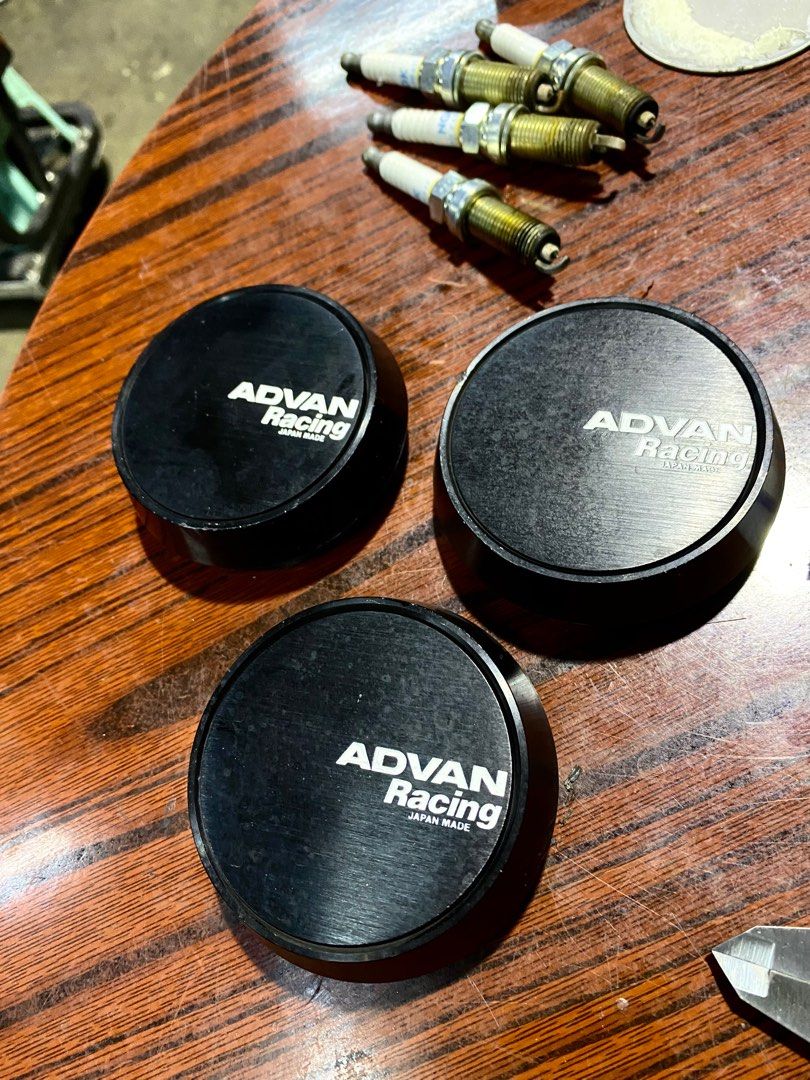 Advan Center Cap , 3 pcs only, 汽車配件, 車軚 - Carousell