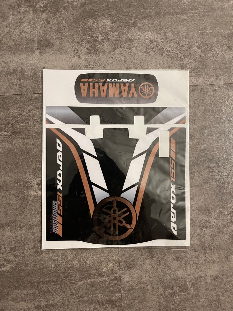 Aerox iu unit sticker, Motorcycles, Motorcycle Accessories on Carousell