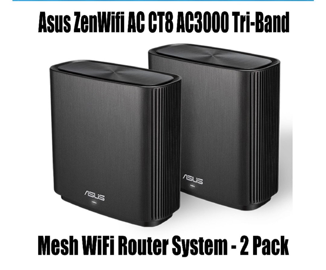 ASUS ZenWiFi CT8 Mesh System - Black, Computers & Tech, Parts ...