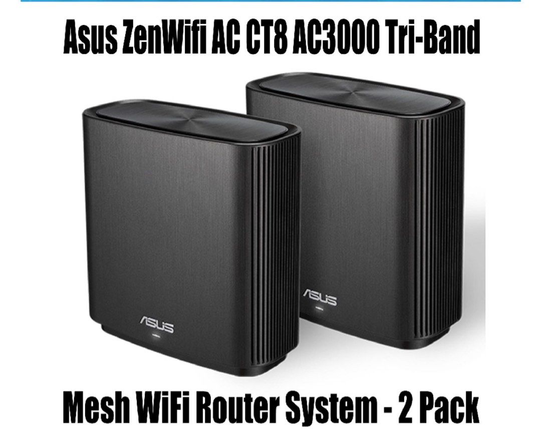 ASUS ZenWiFi CT8 Mesh System - Black, Computers & Tech, Parts ...