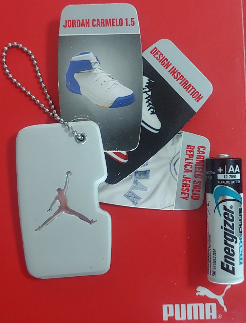 Authentic 2005 Jordan Team Carmelo 1.5 Jumpman Shoe Tag (Rare), Hobbies ...