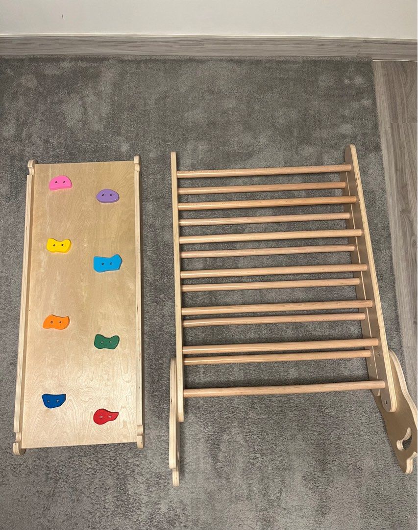 BABY K Pikler Triangle Montessori Climber (2 in 1), 兒童＆孕婦用品, 嬰兒玩具 ...