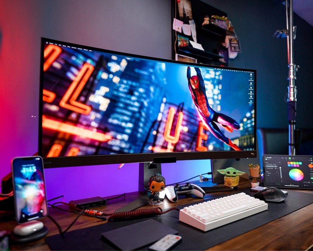 BenQ EW3880r 38” ultrawide curved monitor, Computers & Tech, Parts ...