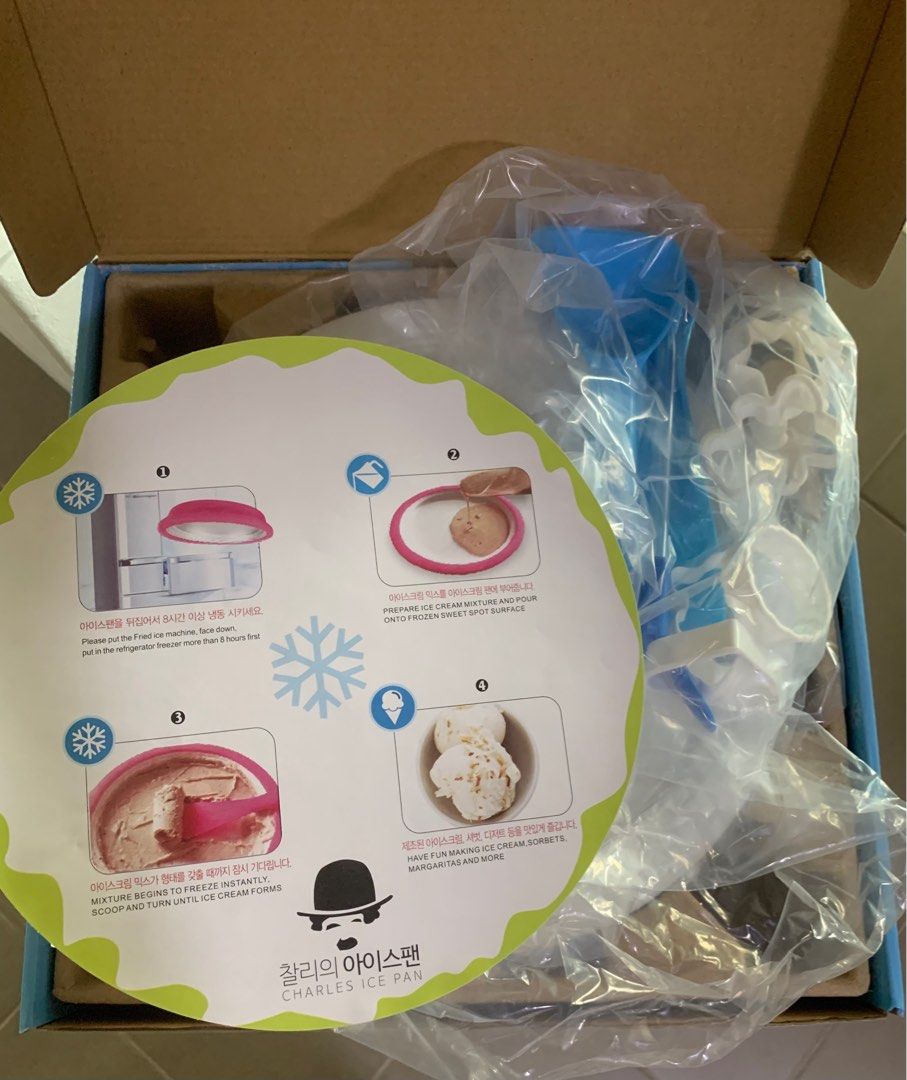 (BNIB) Charles Ice Pan Icecream Maker, Furniture & Home Living ...