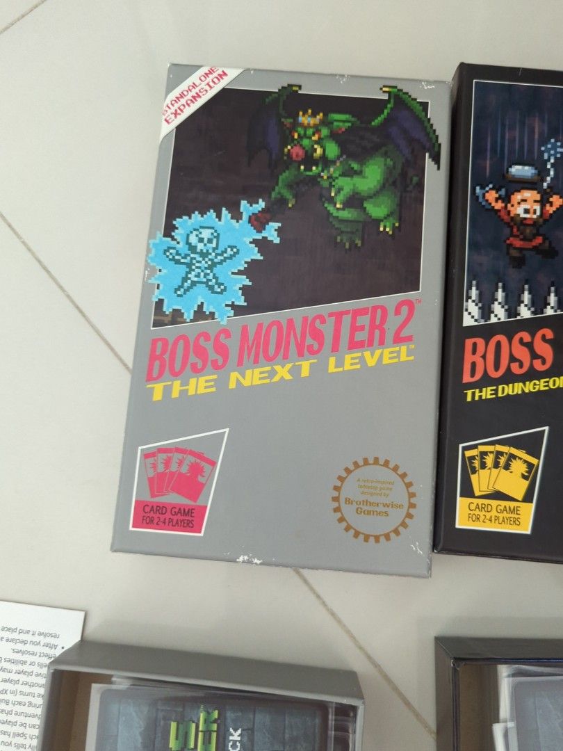 Boss Monster and Boss Monster 2 card game, Hobbies & Toys, Toys & Games ...