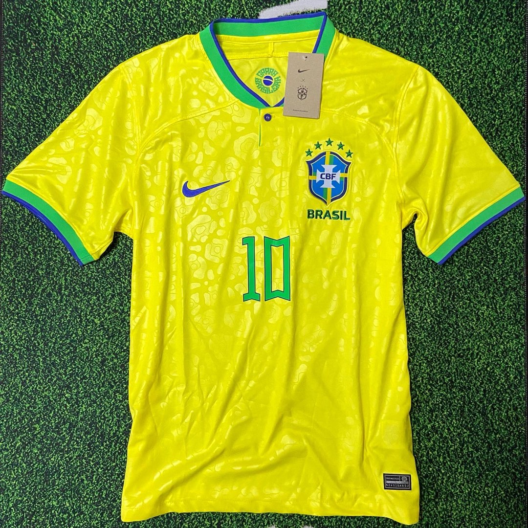 Brazil Home 2022 World Cup Jersey, Men's Fashion, Activewear on Carousell