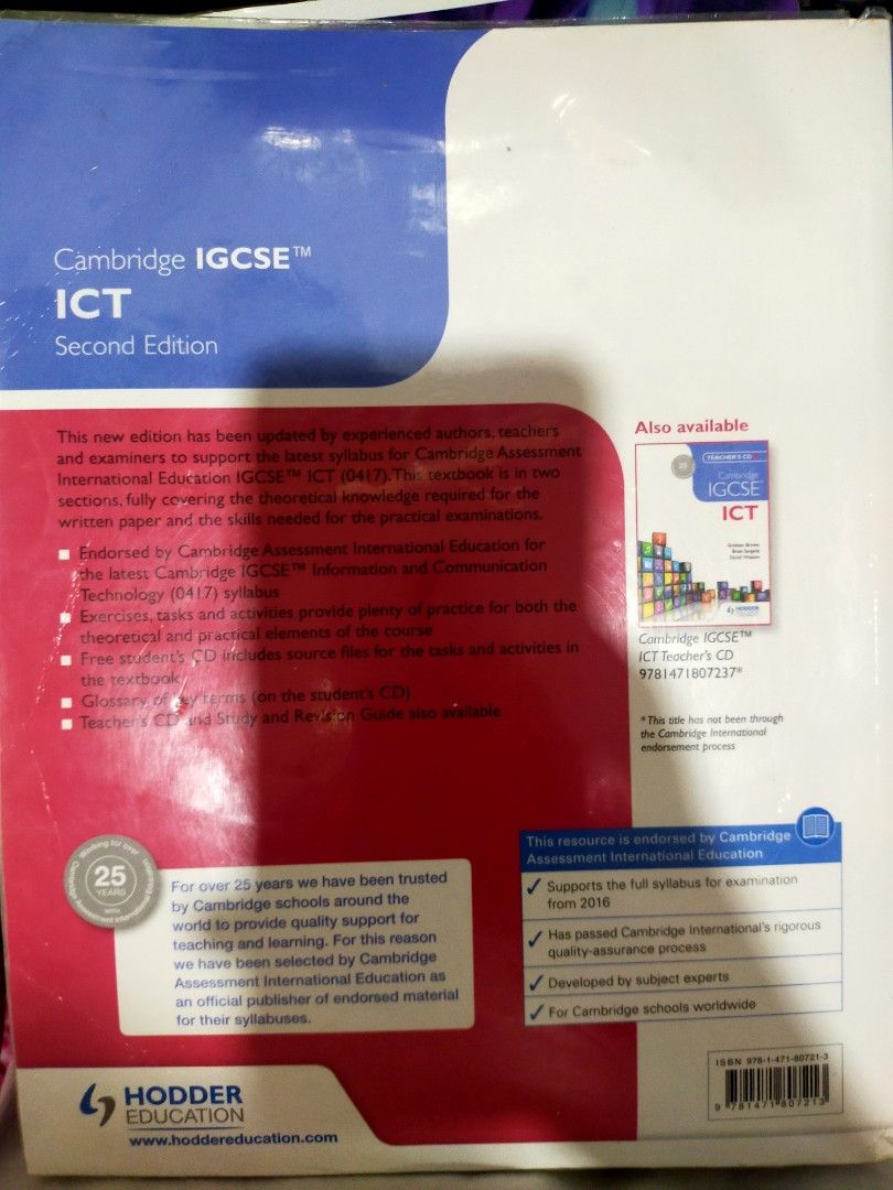 Cambridge IGCSE ICT second edition (Graham brown, Brian Sargent , David ...