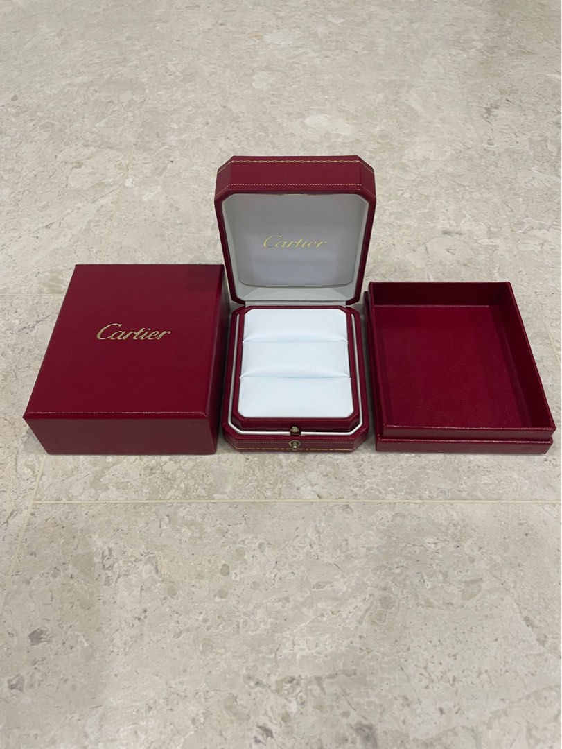 Cartier double ring box, Luxury, Accessories on Carousell