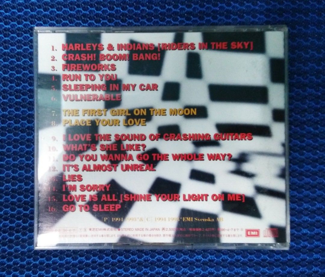 CD Roxette - Crash! Boom! Bang! (Japanese Pressing CD) Buy 2 or more FREE POSLAJU WEST M'SIA ...