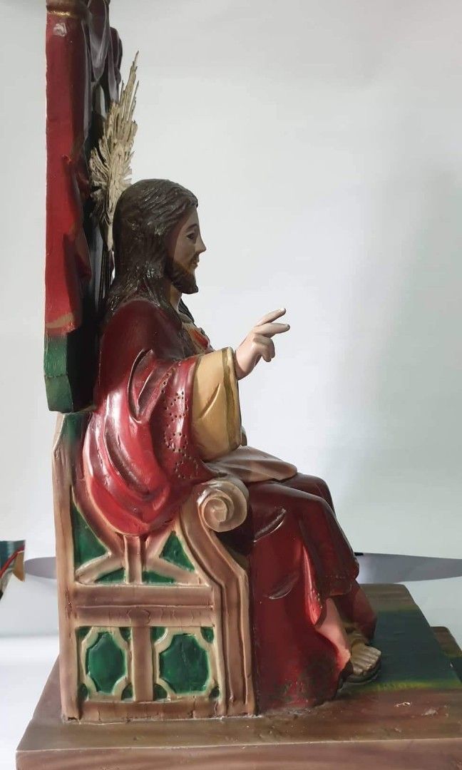Christ the King / Cristo Rey / Sacred Heart / Jesus wood statue ...