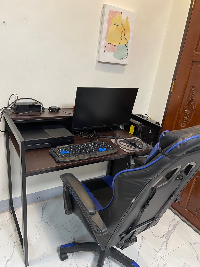 Computer table and gaming chair, Furniture & Home Living, Office ...