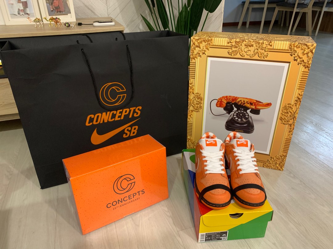 Concepts Lobster Dunk Special Box, Men's Fashion, Footwear, Sneakers on ...