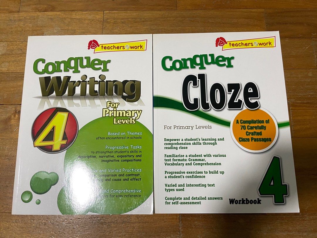 Conquer Writing and Conquer Cloze P4, Hobbies & Toys, Books & Magazines ...