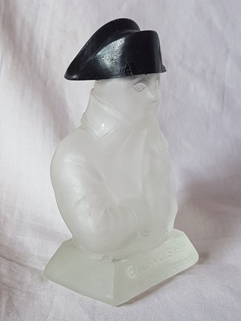 Courvoisier The Brandy Of Napoleon Miniature Glass Decanter White ...