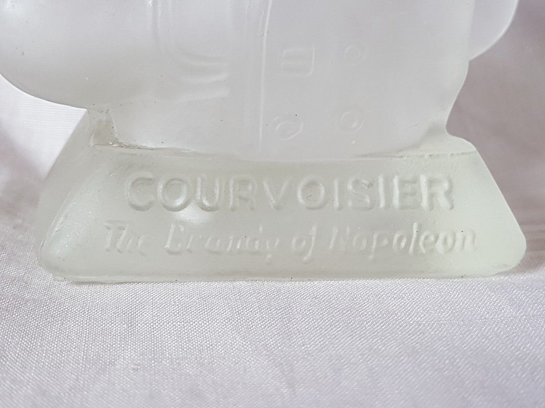 Courvoisier The Brandy Of Napoleon Miniature Glass Decanter White ...