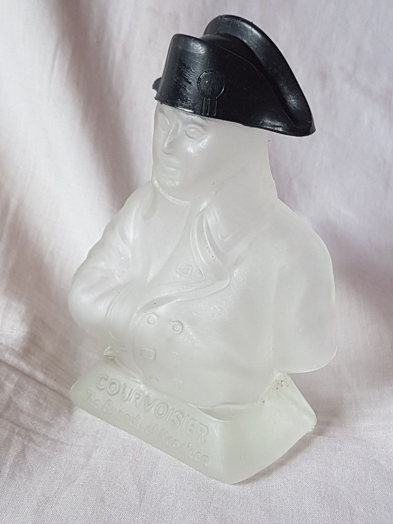 Courvoisier The Brandy Of Napoleon Miniature Glass Decanter White ...