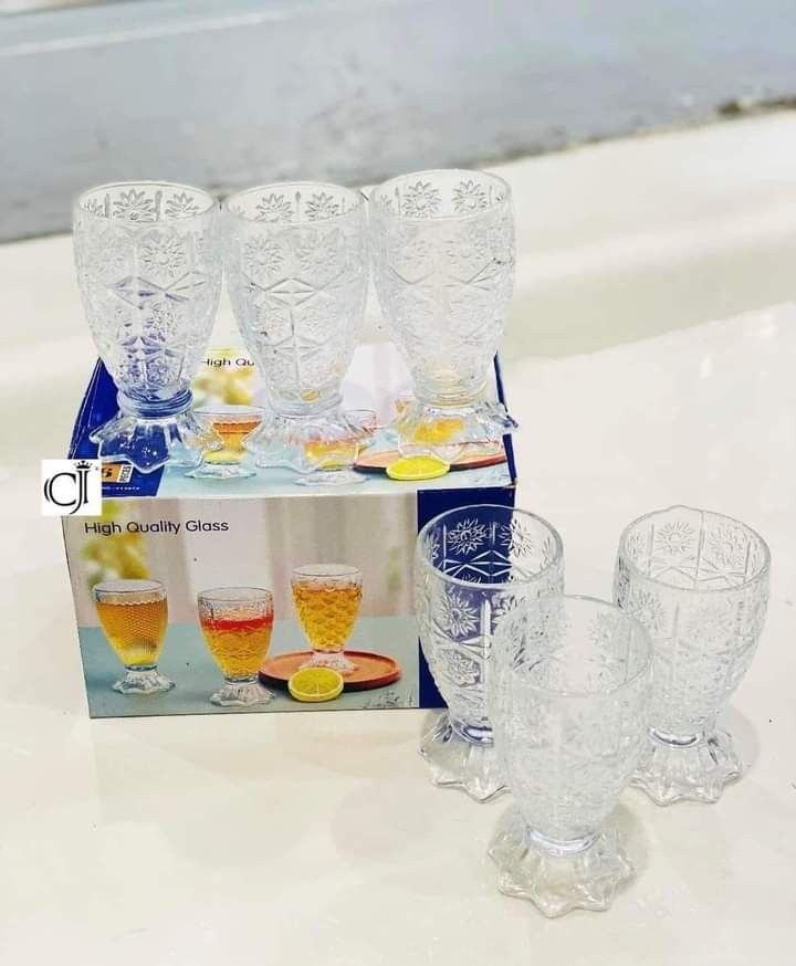Crystal Embossed Drinking Glass Furniture And Home Living Kitchenware And Tableware Dinnerware