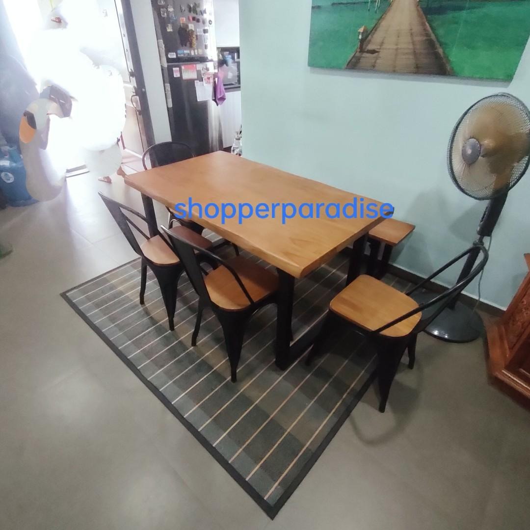CSC 001 Retro Solid Wood Dining Office Chair Video Hari Raya, Furniture ...