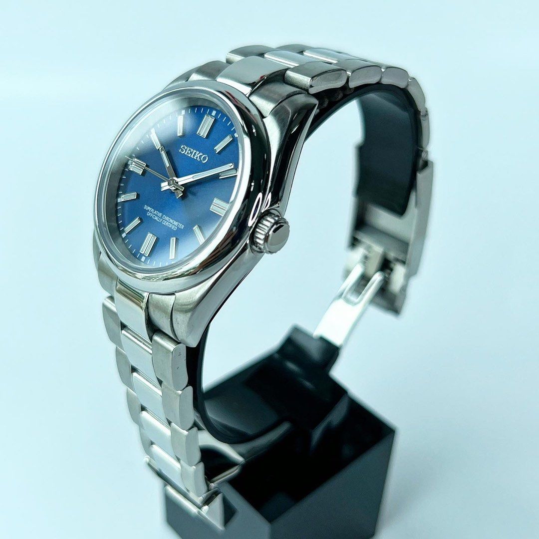 Custom Seiko Mod Sunburst Blue Oyster Perpetual 36mm, Men's Fashion ...